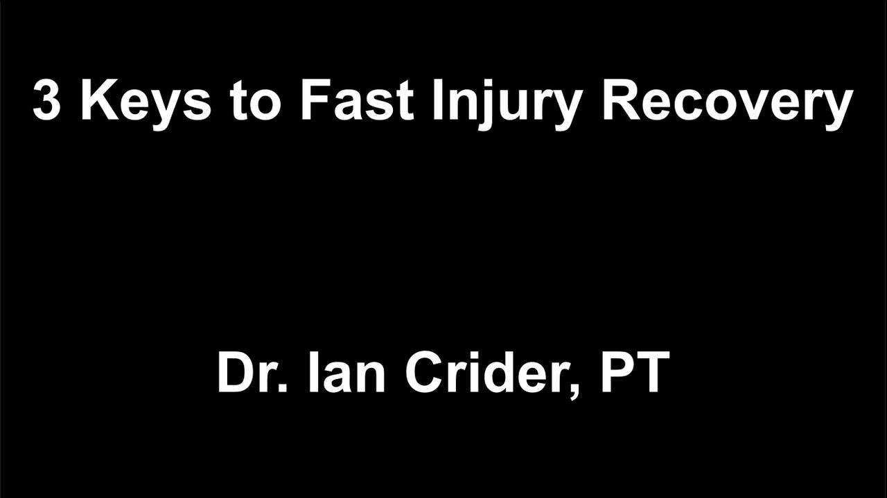 Parent’s Guide to Fast Injury Recovery/ 3 Keys to Fast Injury Recovery