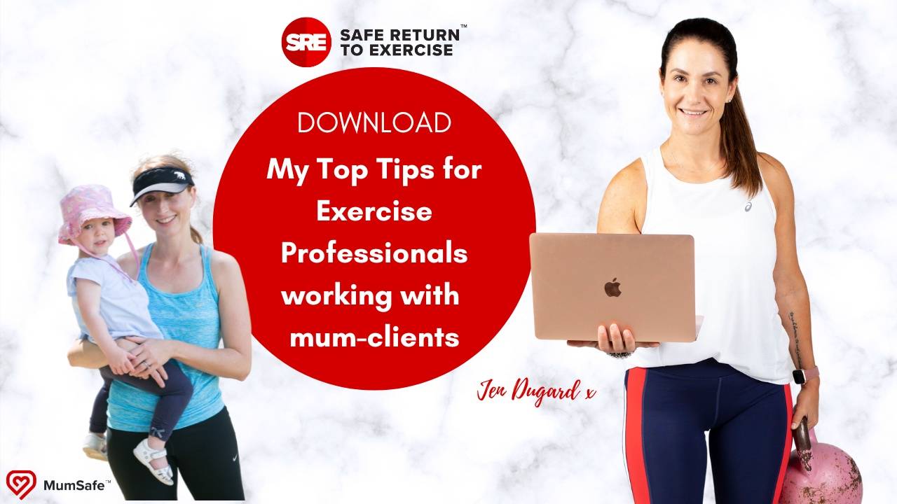 Top Tips for Exercise Professionals working with Mums
