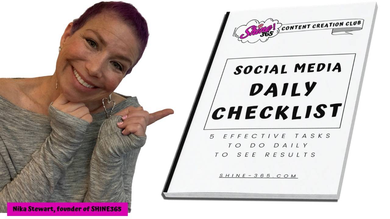 Daily Social Media Checklist