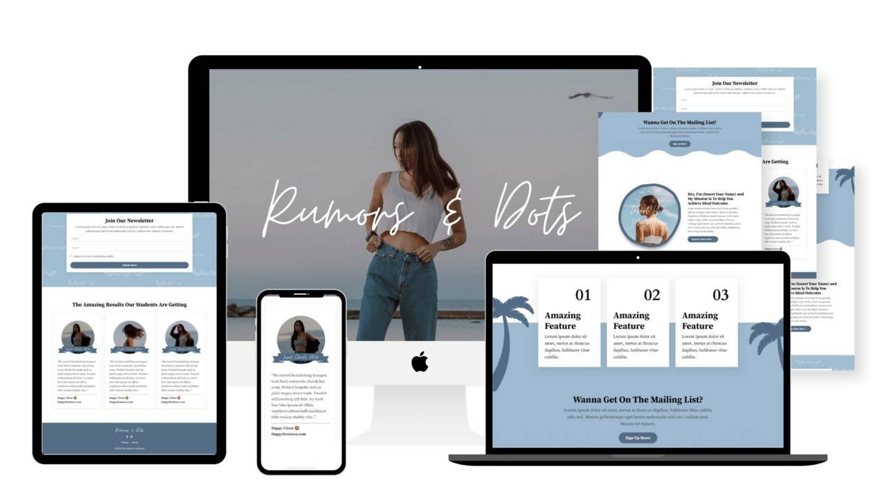 Kajabi Client Love Page | Website Page Template From Kajabi Designers