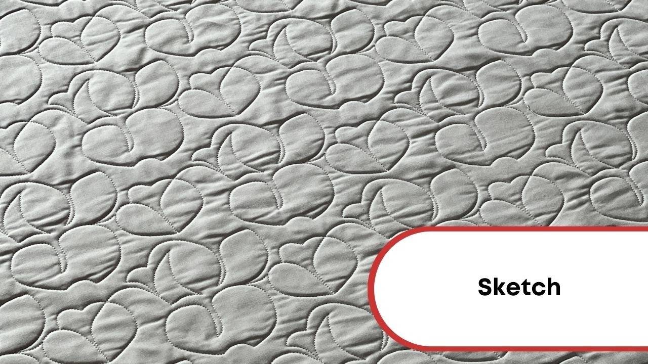Sketch Edge to Edge Digital Quilting Design