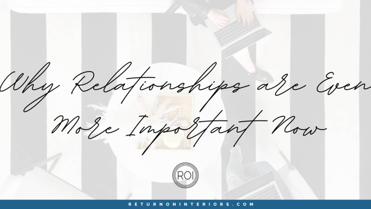 Why Relationships Are So Important Now