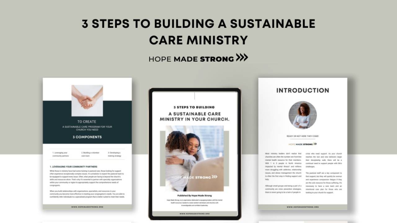 3 steps to building a sustainable care ministry