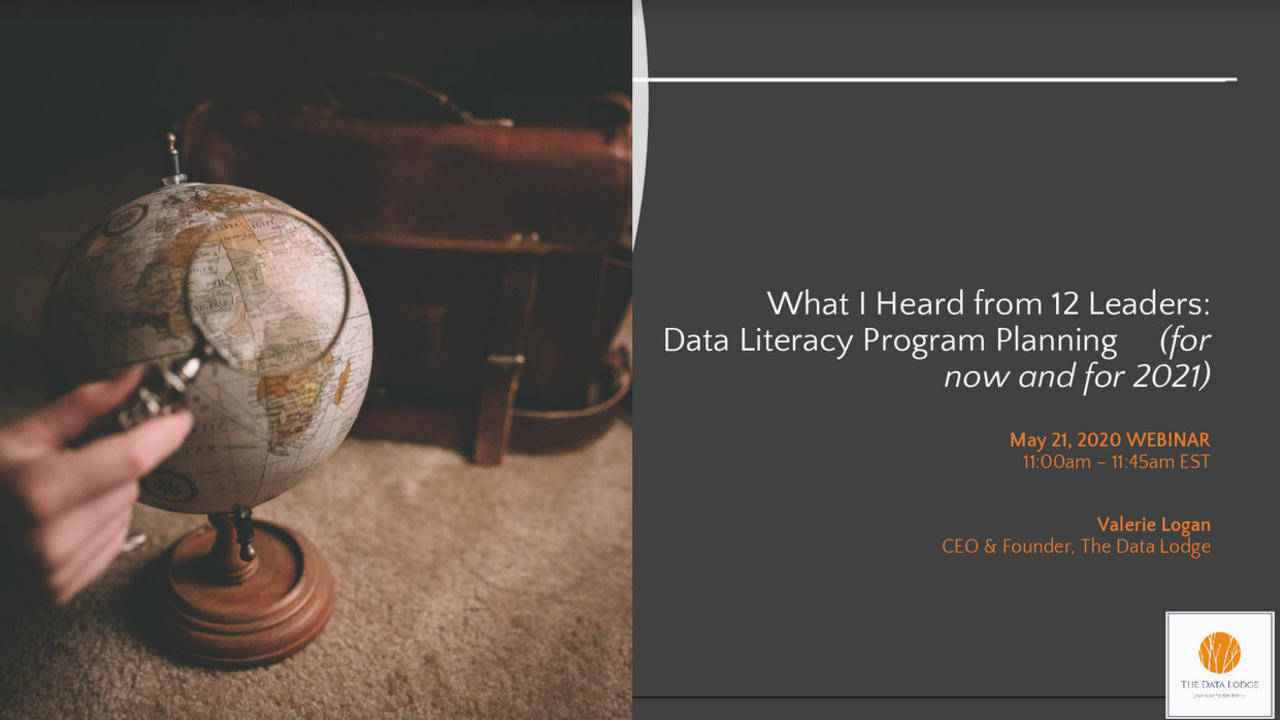 What I Heard from 12 Leaders: Data Literacy Program Planning