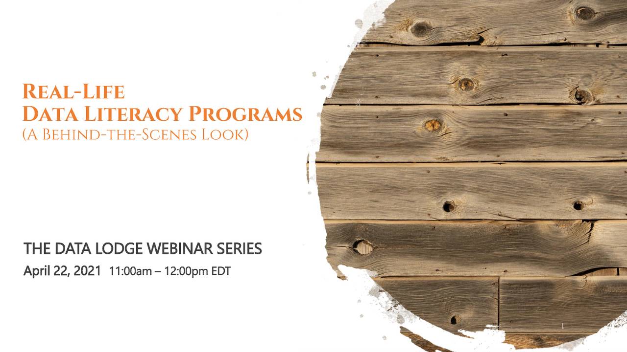 Webinar: Real-Life Data Literacy Programs: A Behind-the-Scenes Look