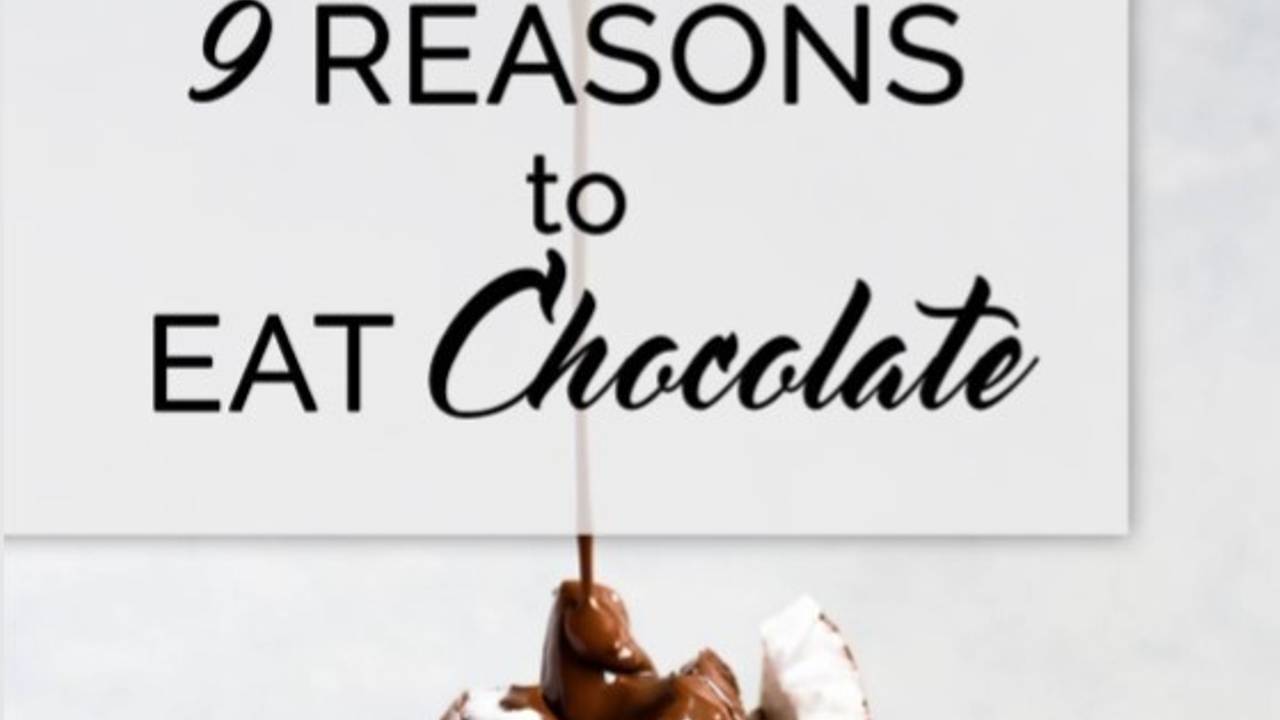 Nine reason to Eat Chocolate. Let nutrition and weight loss taste good