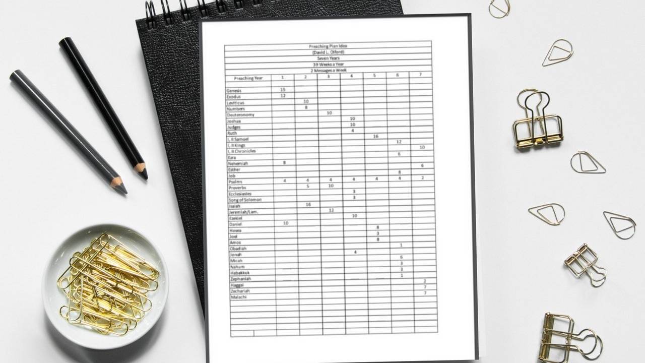 Download a 7 year preaching planner