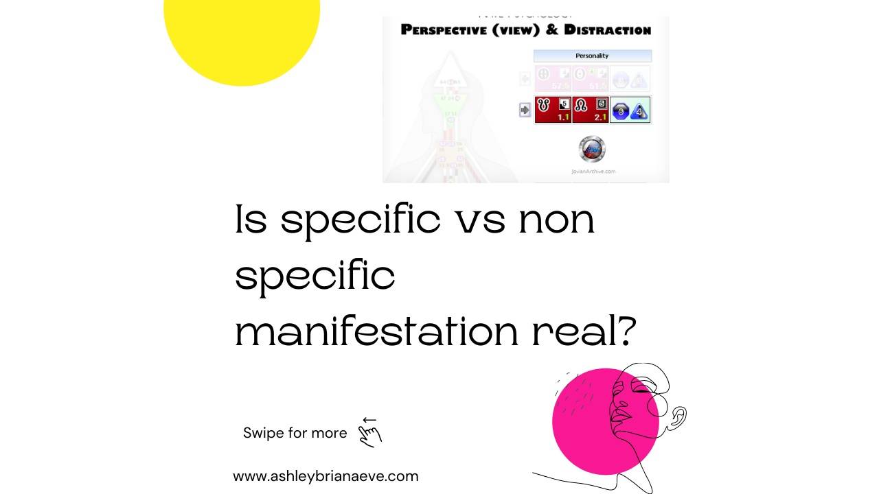 Is specific vs non specific manifestation real?
