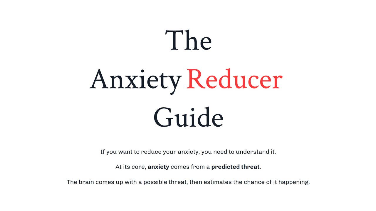 Get The Anxiety Reducer Guide