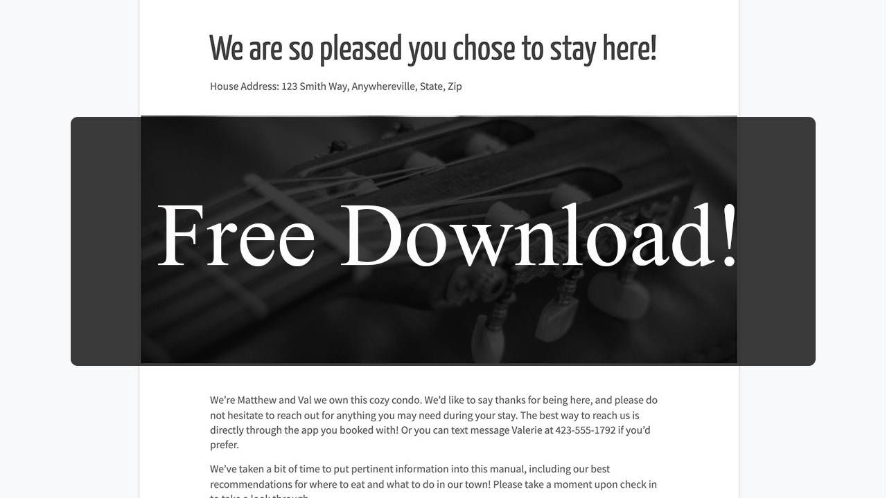 A clear guide of what you need to include in your Airbnb House Manual