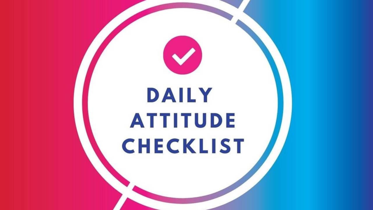 Daily Attitude Checklist