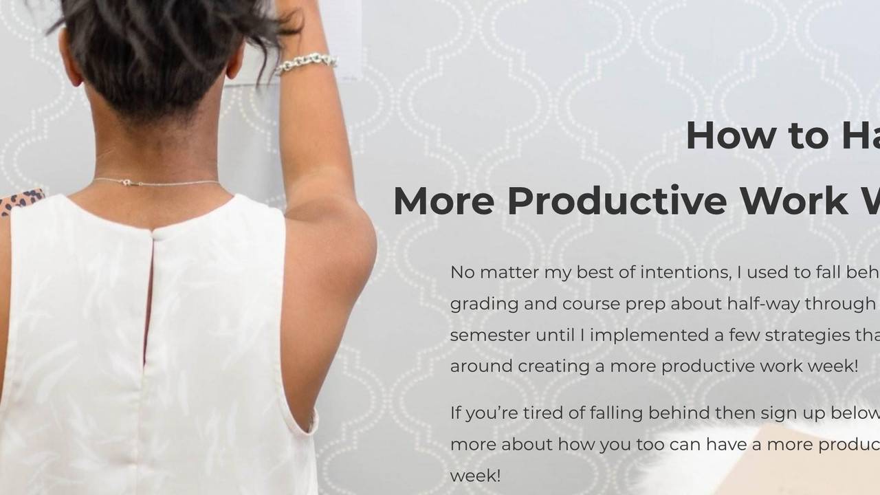 How To Have A More Productive Work Week