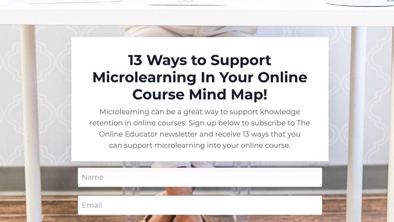 13 Ways to Support Microlearning In Your Online Course Mind Map