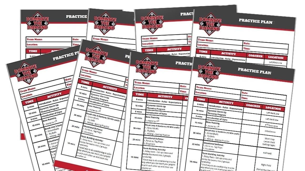 Baseball Coach Training Course 8 Week Team Training Drills for Youth