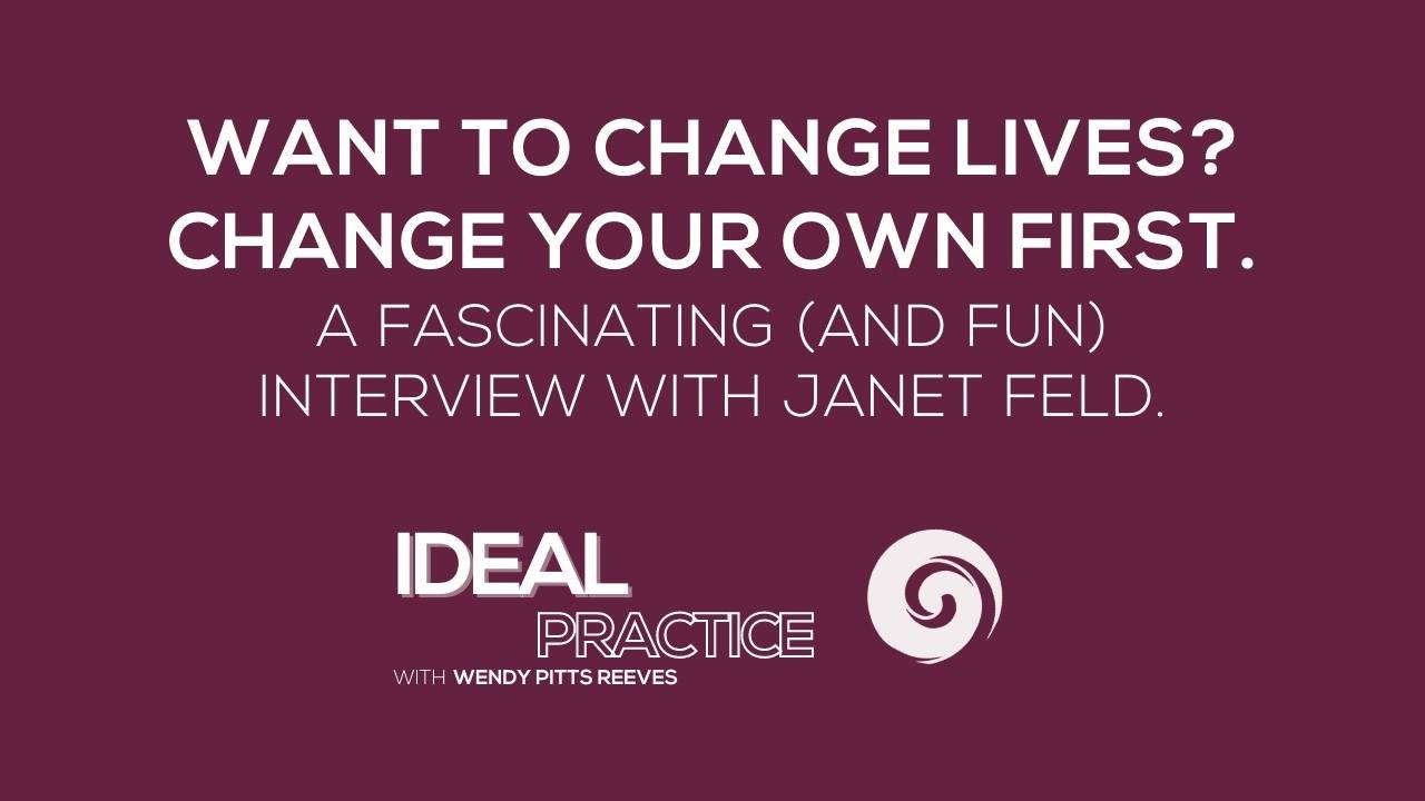 Want to change lives? Change your own first.