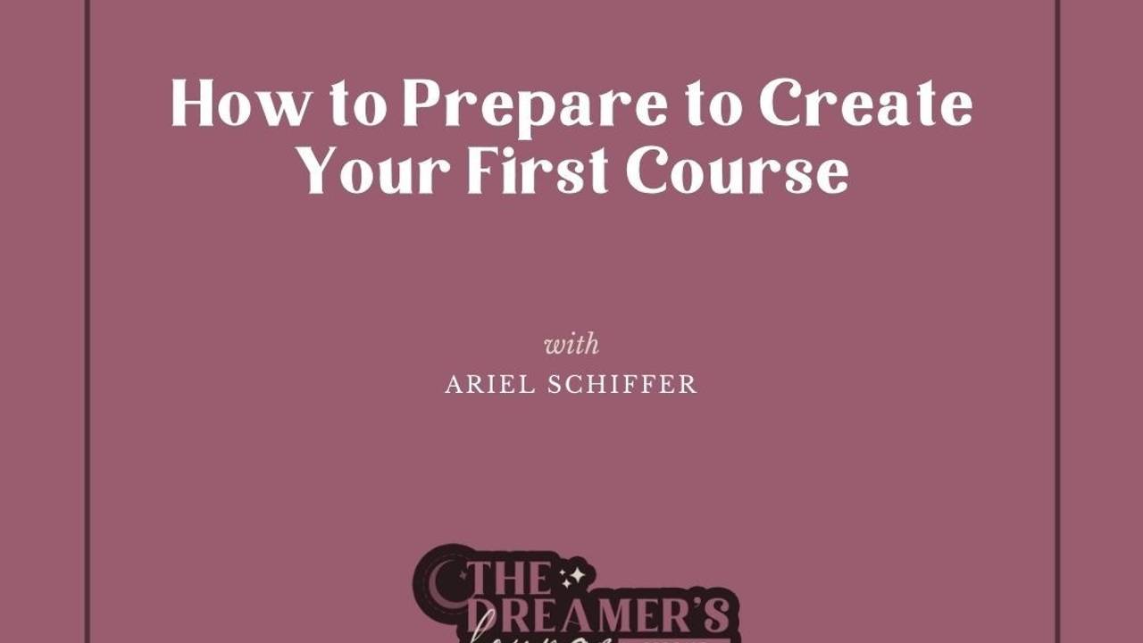 Sharing My Top Tips on How to Prepare for Your First Course