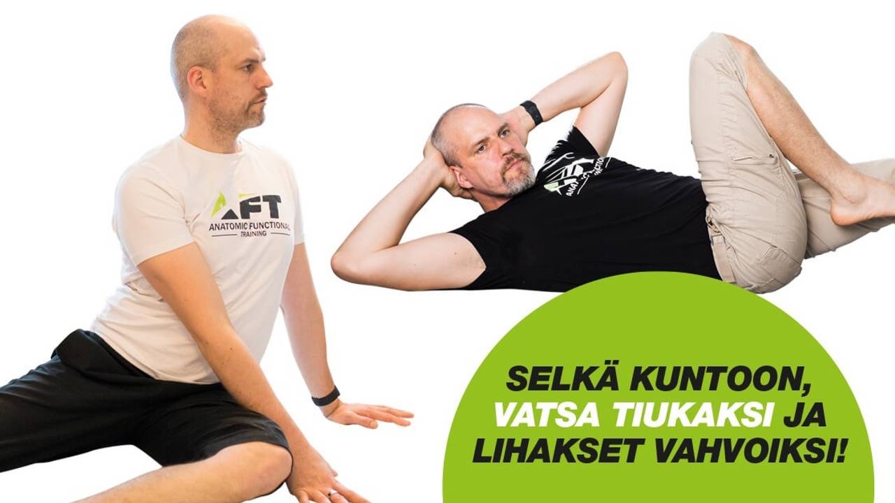 Toiminnallinen vatsa- ja selkätreeni workshop striimi