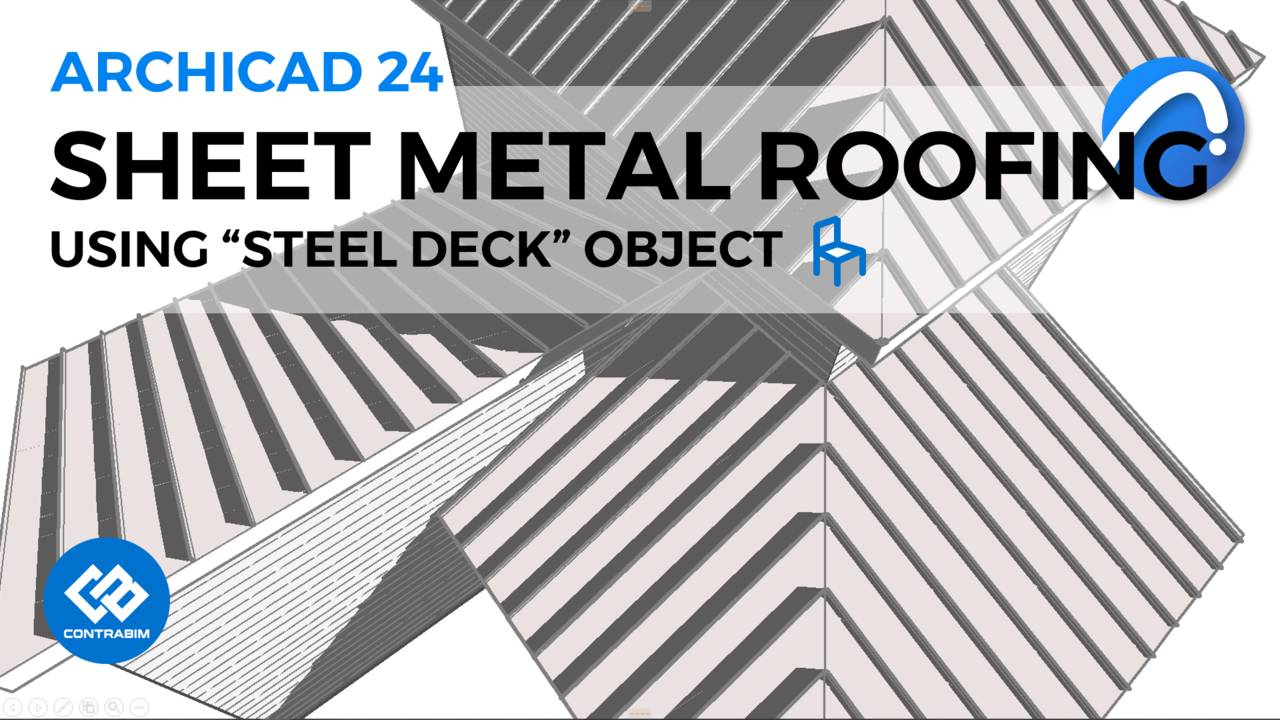 How to Model Sheet Metal Roofing in Archicad 24