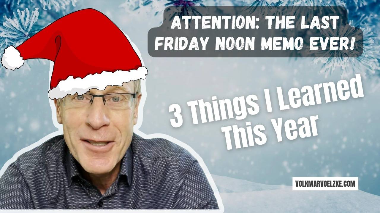 ️ 3 Things I Learned This Year