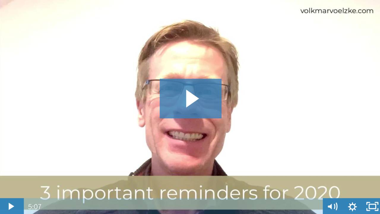 3 Important Reminders for 2020