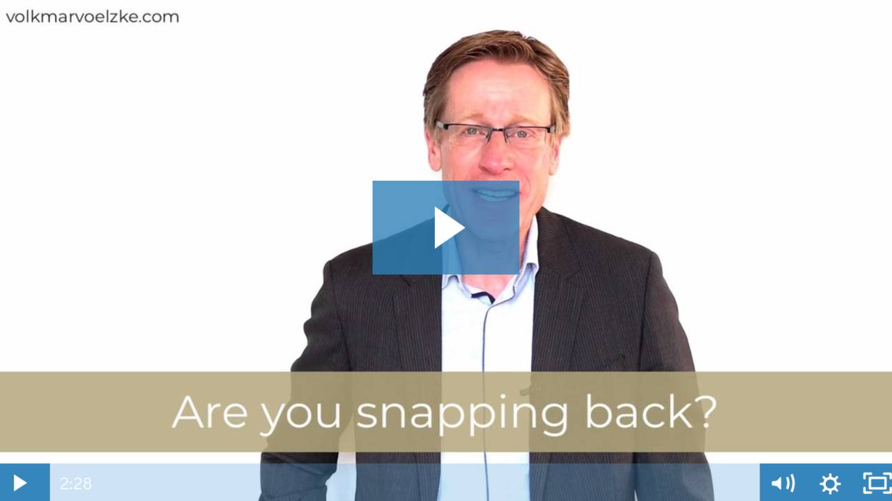 Are you snapping back?