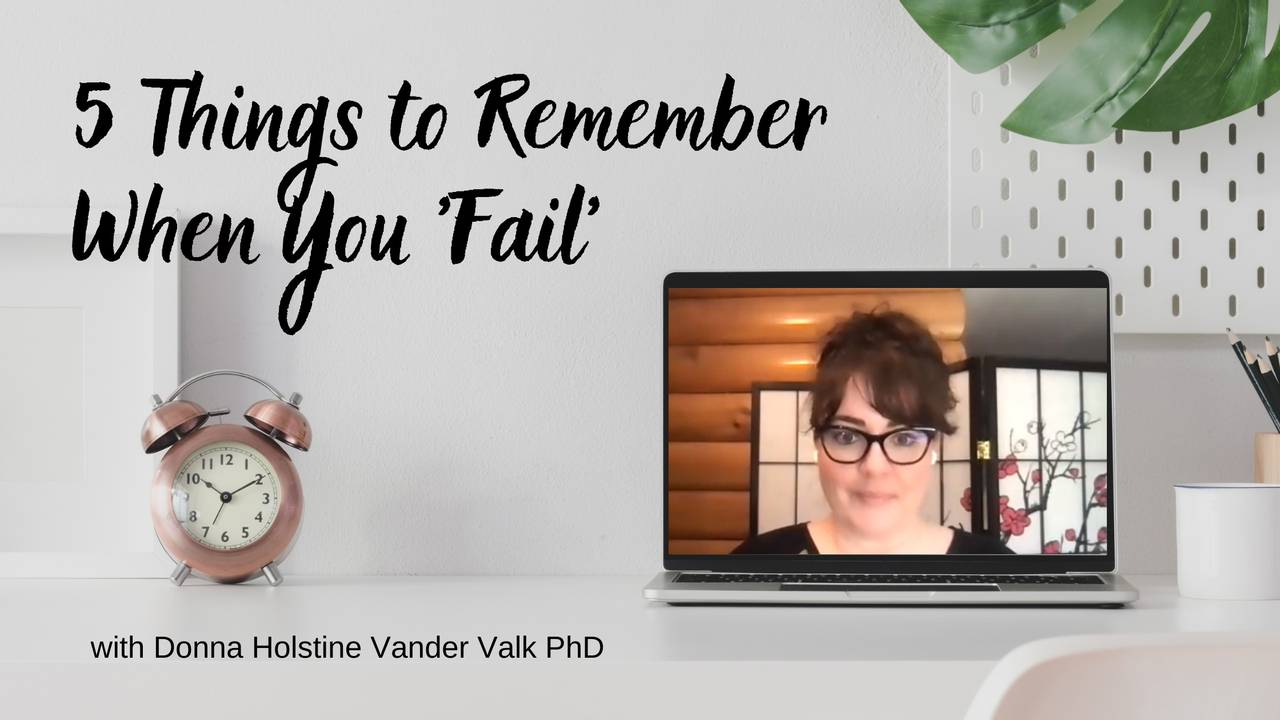 5 Things to Remember When you Fail
