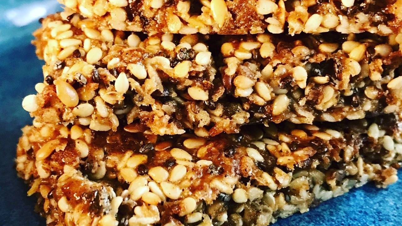 Sweet Sesame Superfood Bars with an Indian Flair