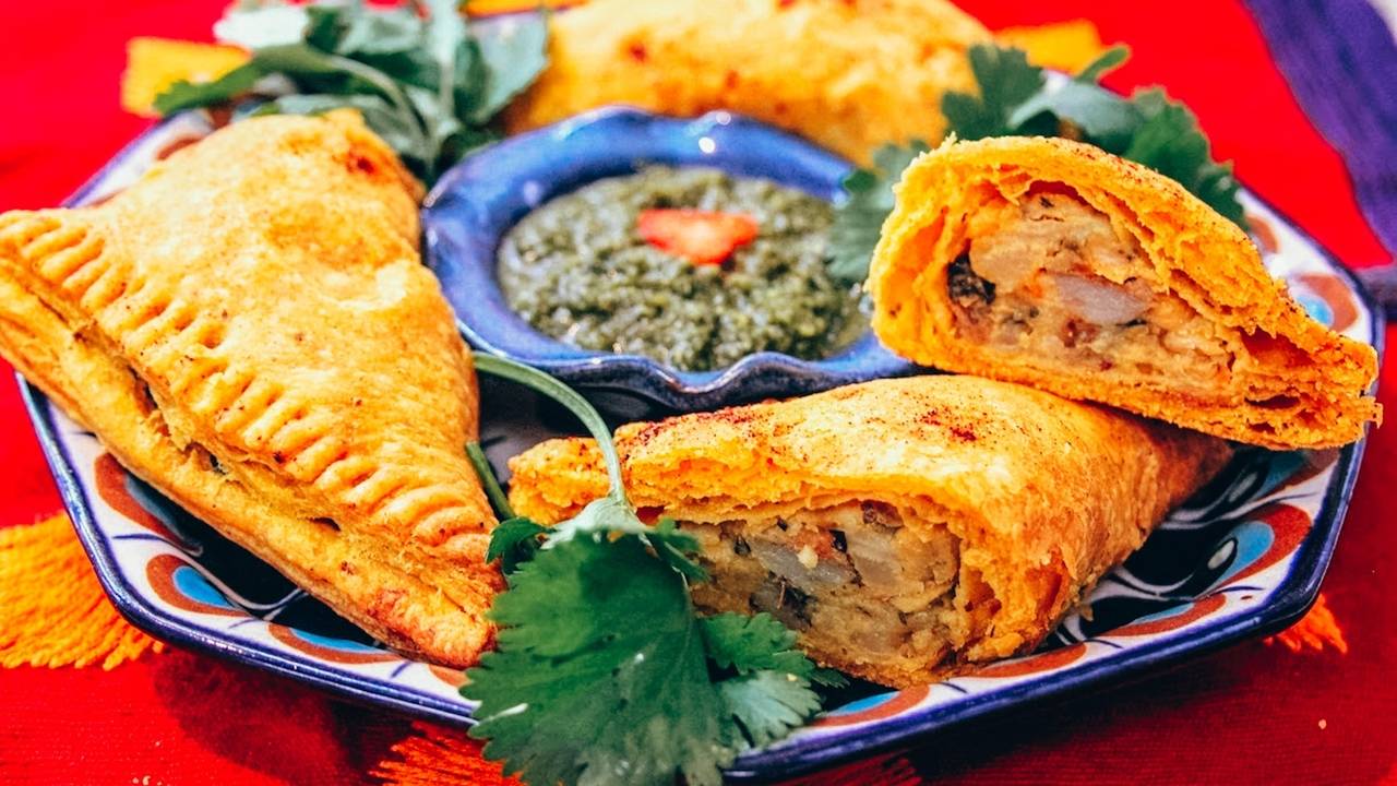 Sunrise Vegetable Curry Samosas: A Vegan Indian Recipe for any meal