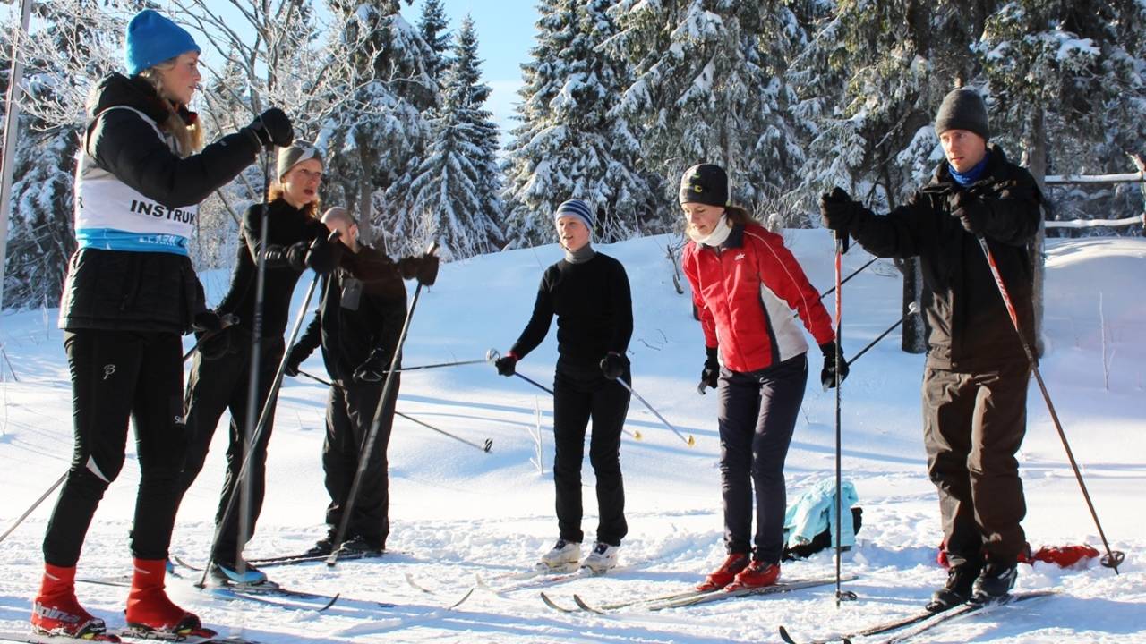 Skikurs klassisk litt øvet med Learn2Ski