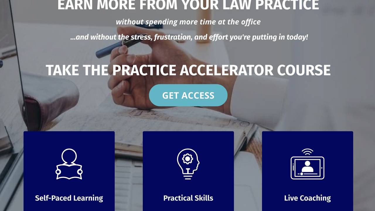 Practice Accelerator Intensive Course: More Revenue, Less Time