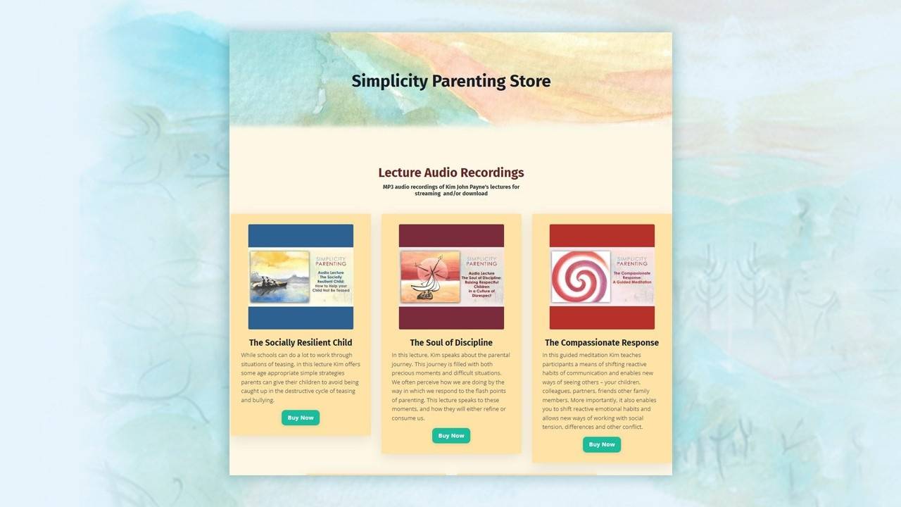 The Simplicity Parenting Resources Store