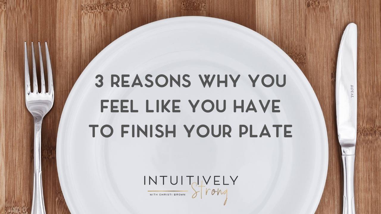 A Message for the Clean-Plate-Club Gang