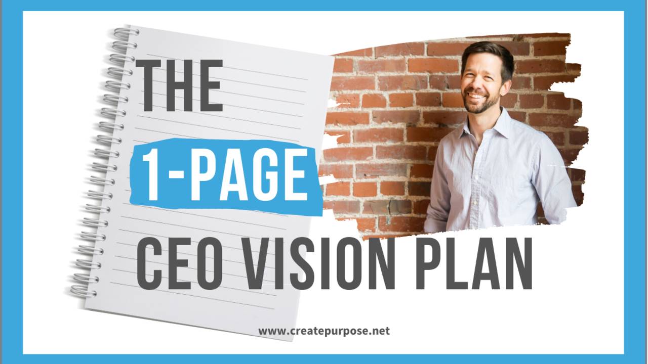 1-Page CEO Vision Plan