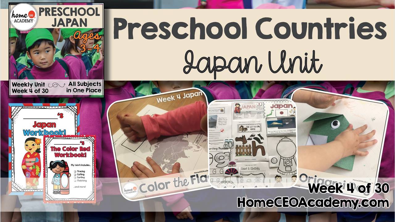Preschool Countries: Japan Theme by Home CEO Academy