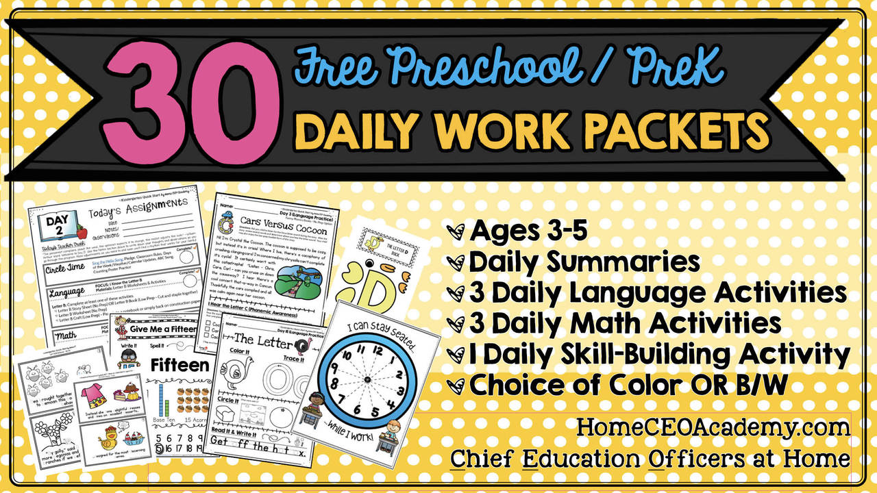 30-Day Kindergarten Quick Start Prep Program for the Summer Before