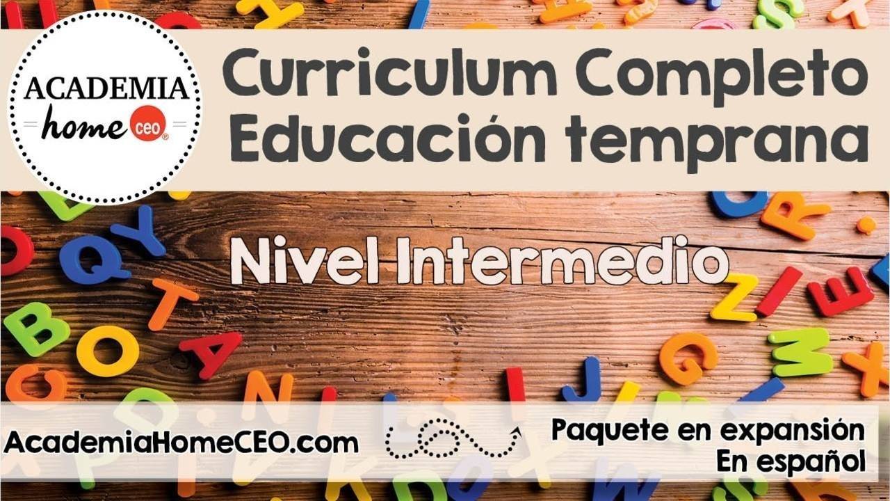 Curriculum anual de educación infantil en español y en expansión.