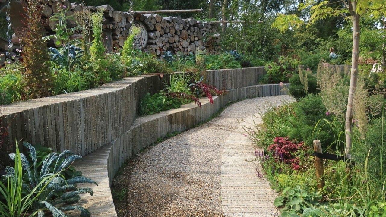 How To Reuse Old Concrete Slabs To Build Retaining Walls