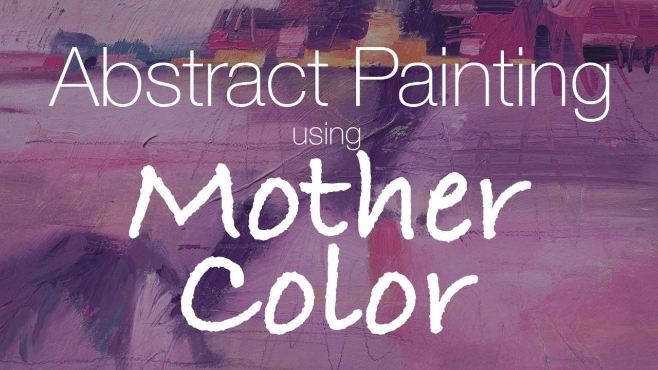 Abstract Painting using Mother Color