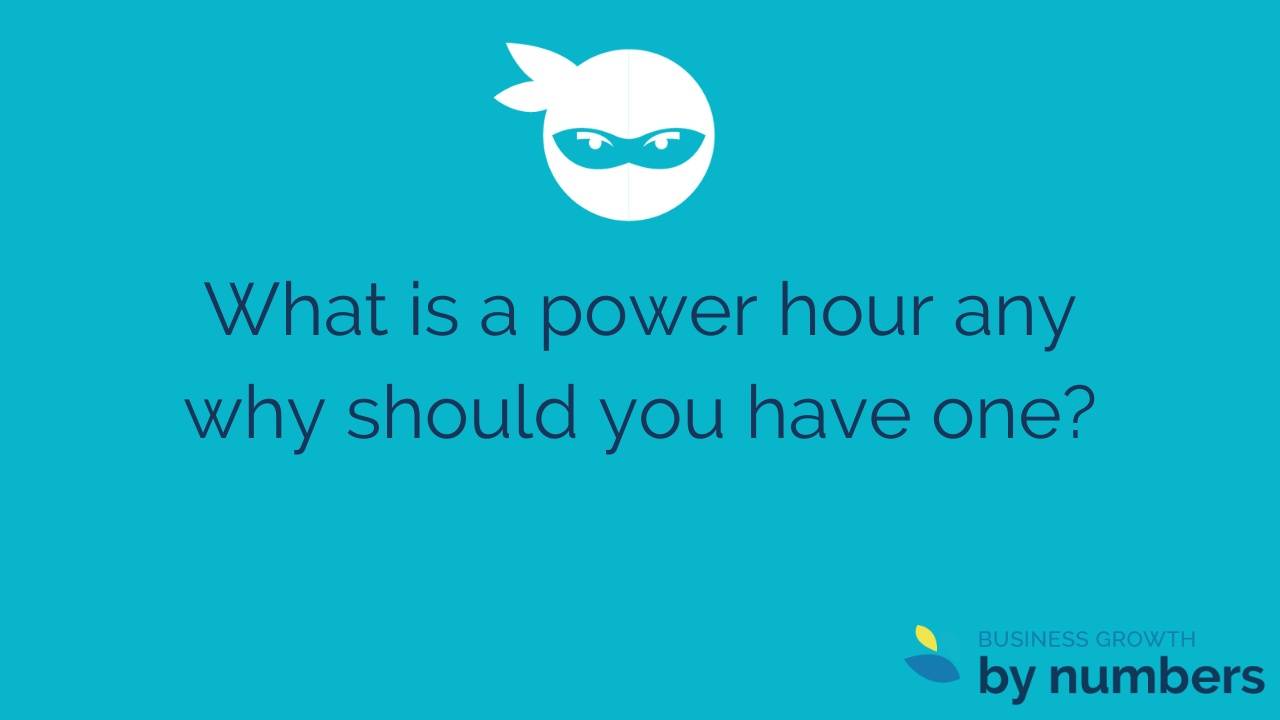 What is a power hour and why should you have one?