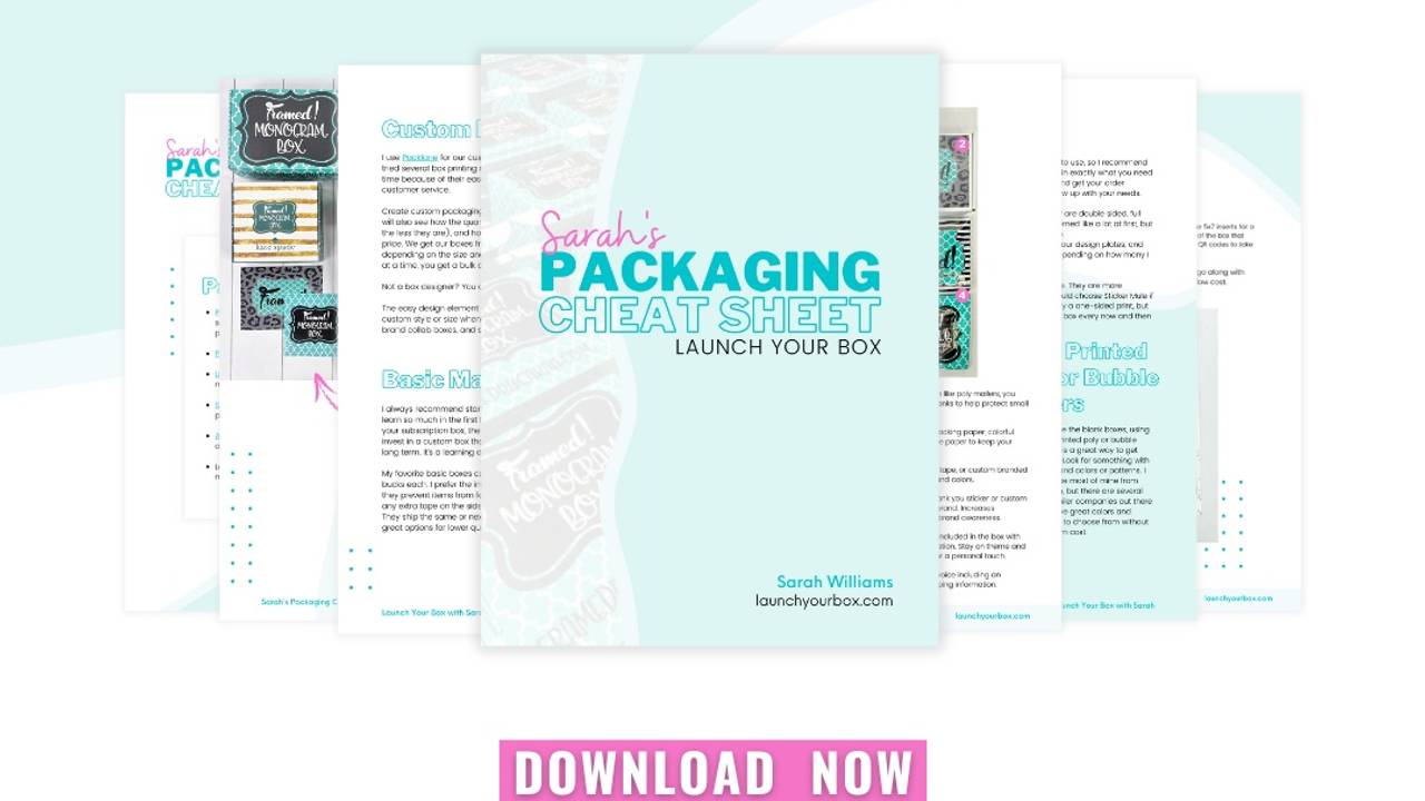 Sarah's Packaging Cheat Sheet