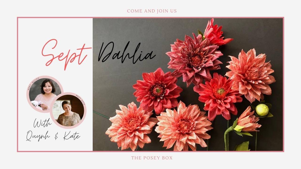 An intro to the versatile and colorful dahlia paper flower
