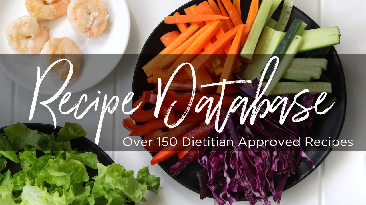 Dietitian Approved Recipes Database