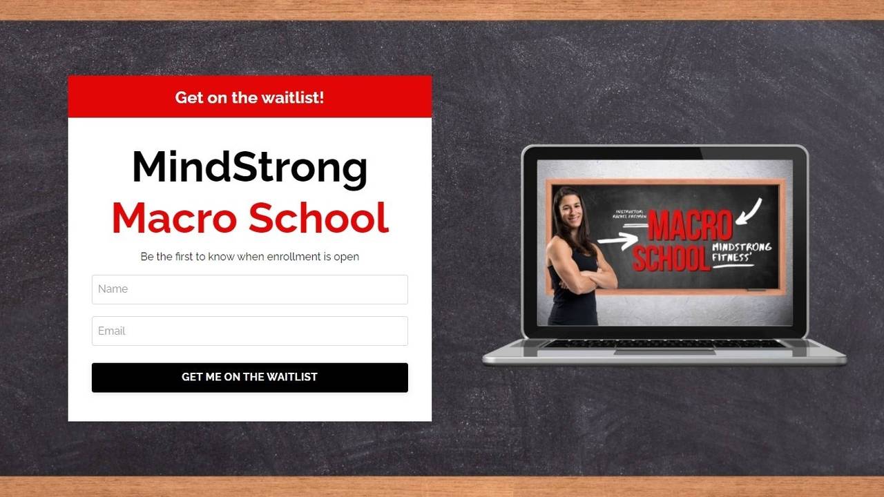 Get on the waitlist for Macro School!