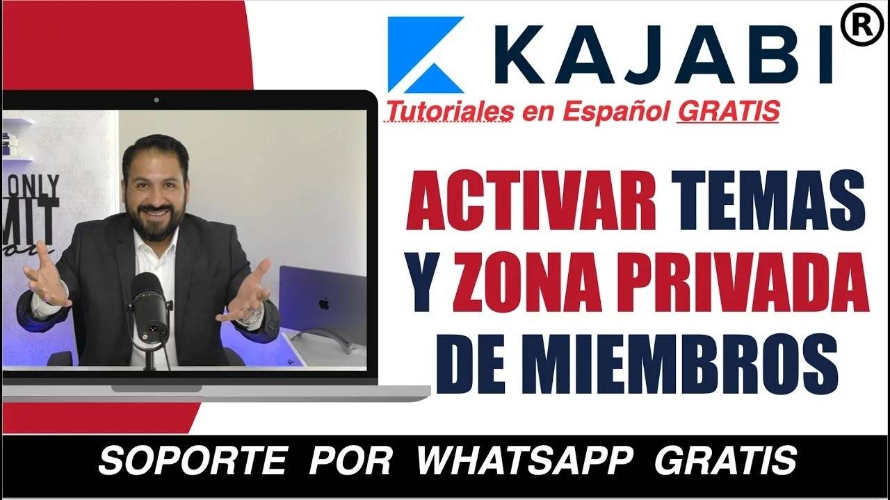 Cómo activar los temas nuevos y la zona privada de miembros en Kajabi