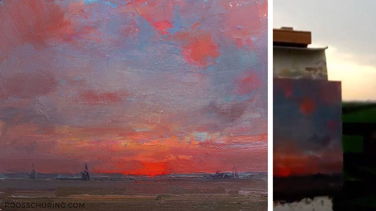 Painting a Red Sunrise