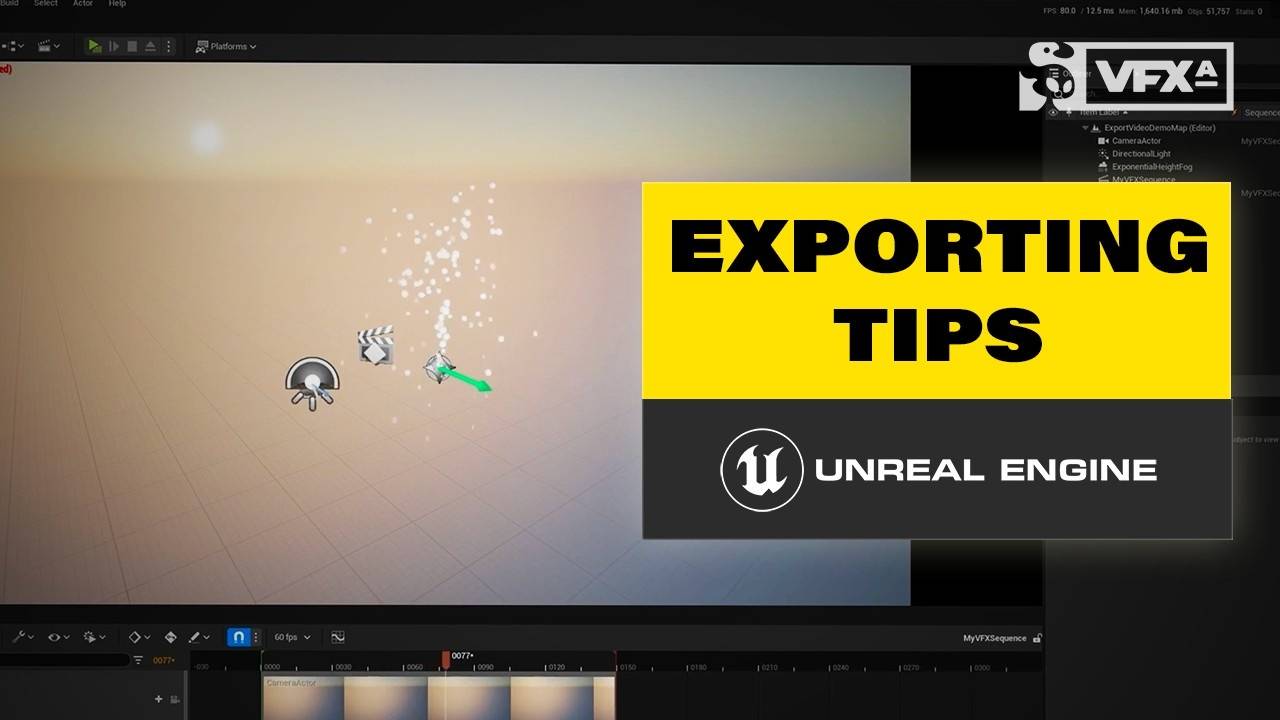 How to Export FX Sequences from Unreal Engine 5