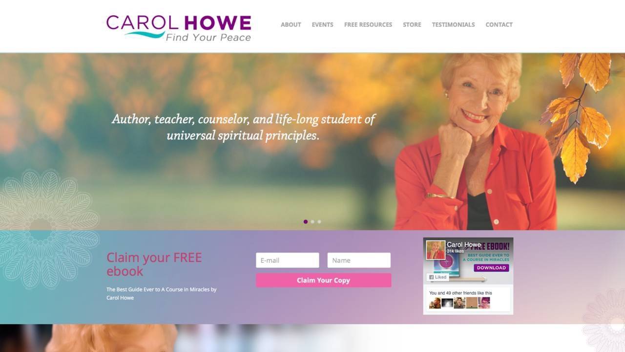 Carol Howe - A Master Teacher for A Course in Miracles, ACIM