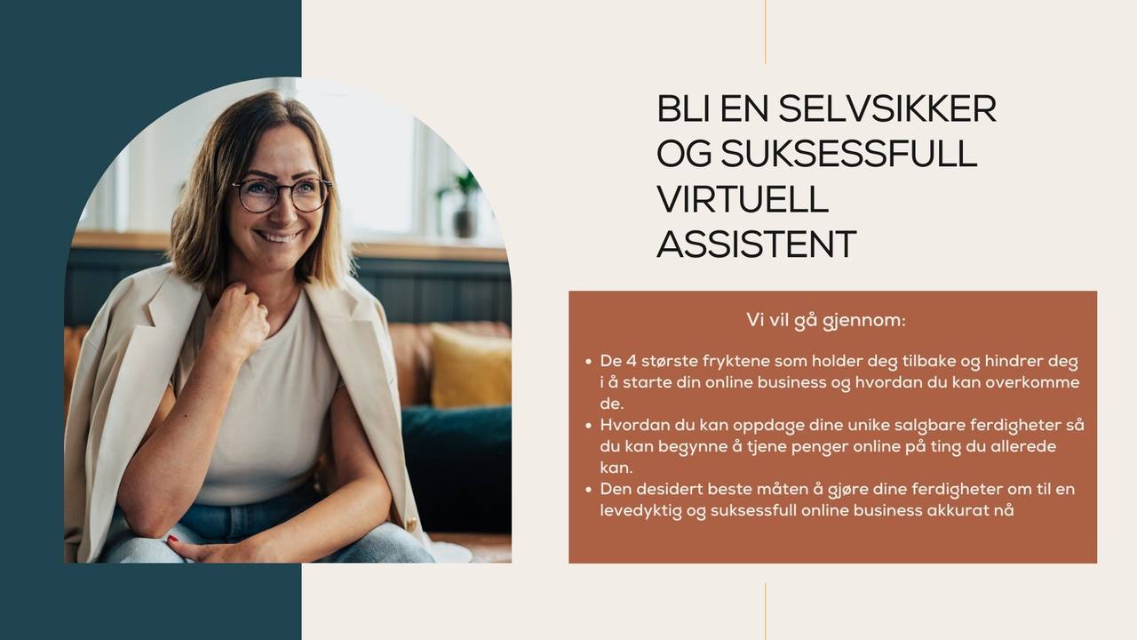 Bli en selvsikker og suksessfull Virtuell Assistent