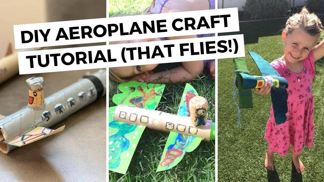 DIY Aeroplane Craft Tutorial! (that really flies)