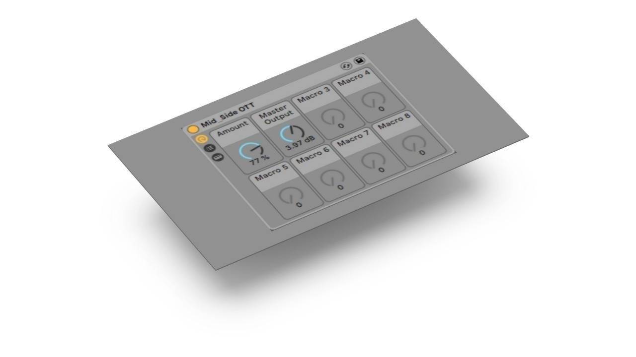 Mid/Side OTT Ableton Audio Effect Rack